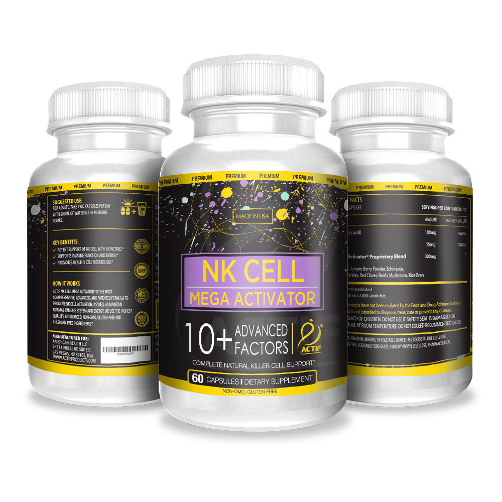 Actif Advanced NK Cell Support with 10 Factors for Immune Booster – 100 ...
